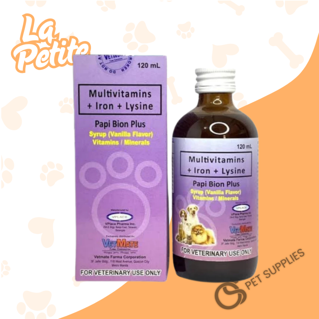 LKJ-Papi Bion Plus Syrup Multivitamins+Iron+Lysine Vanilla Flavor ...