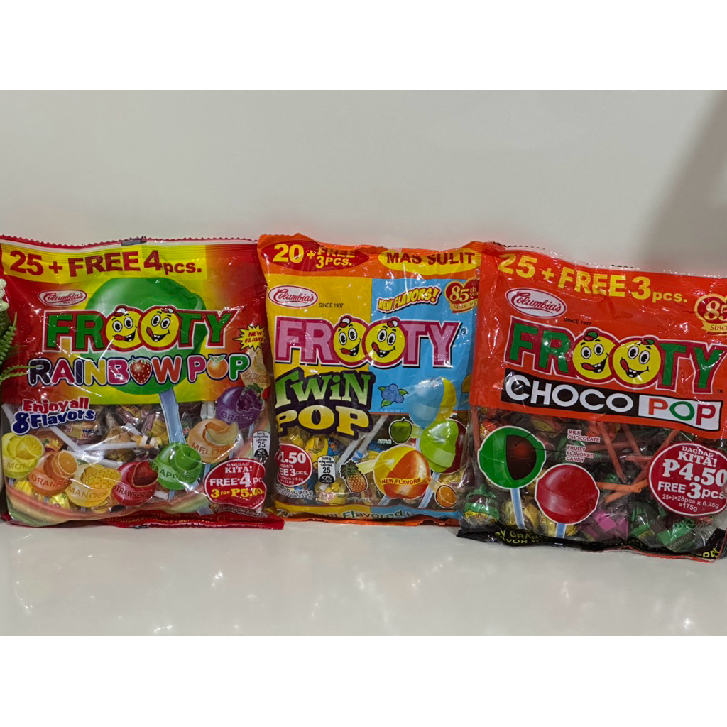 FROOTY LOLLIPOPS ASSORTED FLAVOR | Shopee Philippines