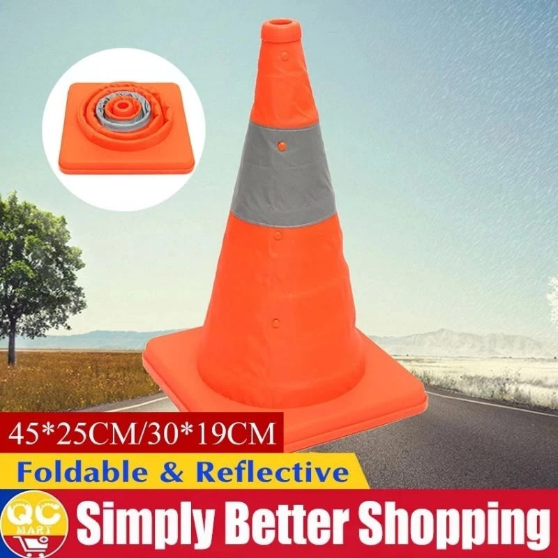 Early Warning Device Reflectorized Traffic Cone Barricades Foldable ...
