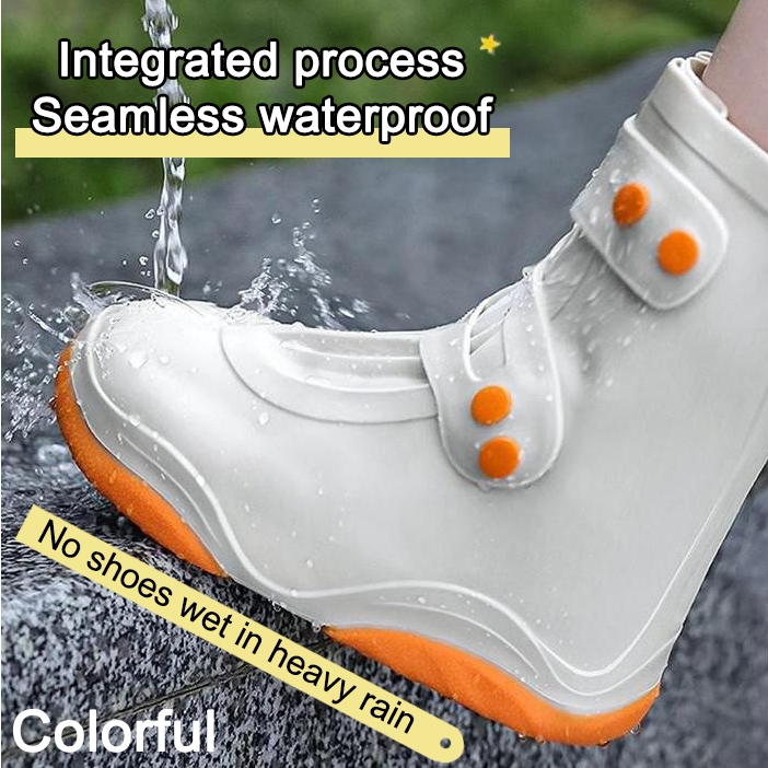 Shoe Covers Waterproof Non-Slip Portable Rain Boots For Women Thick ...