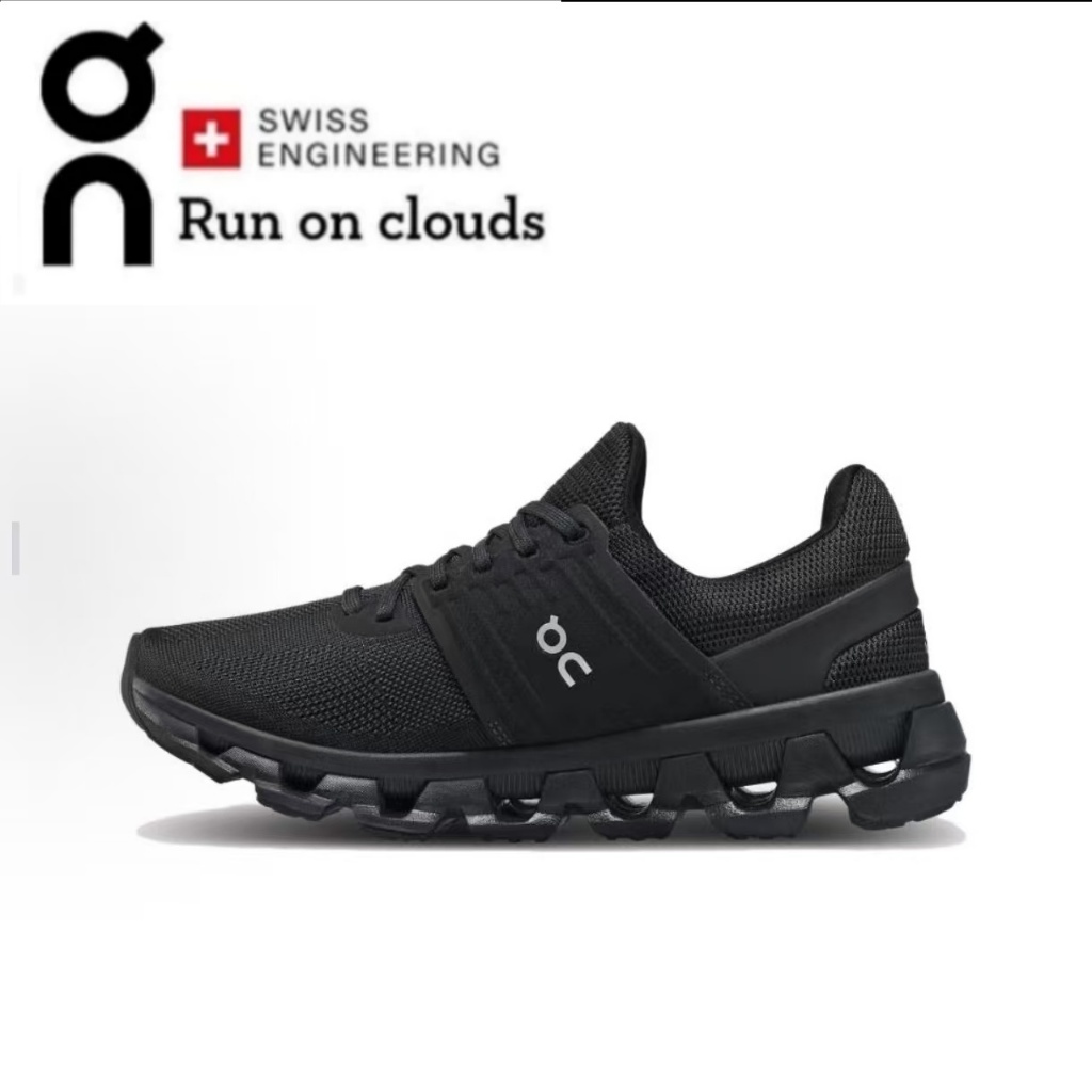 On Running Cloud swift Black Low Top Training Shoes For Women ...