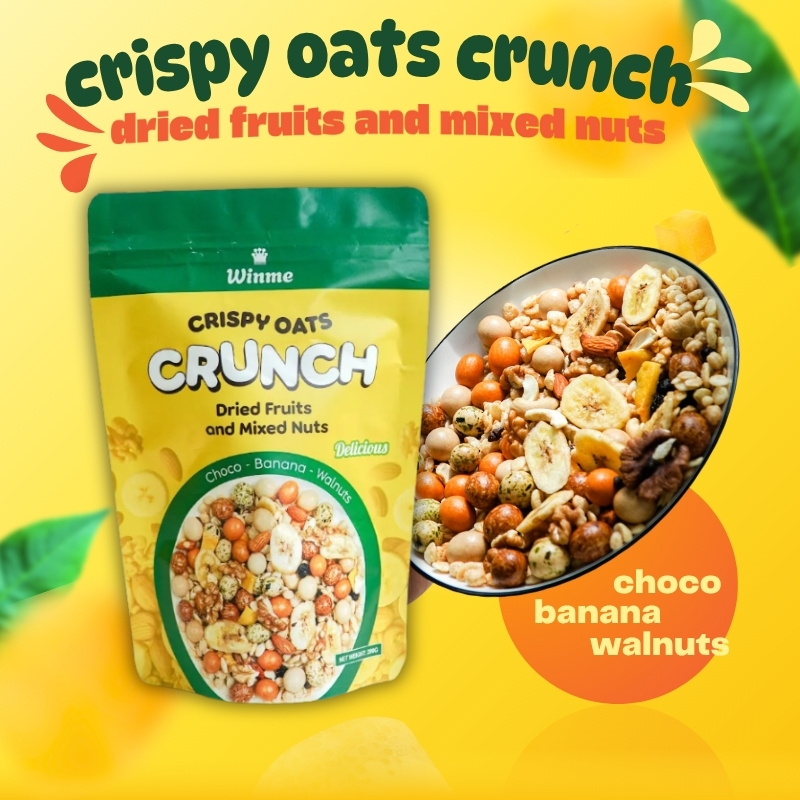 Winme Crispy Oats Crunch Dried Fruits And Mixed Nuts Cereal Choco ...