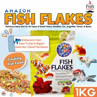 Amazon Fish Flakes Floating Food 1kg | Shopee Philippines