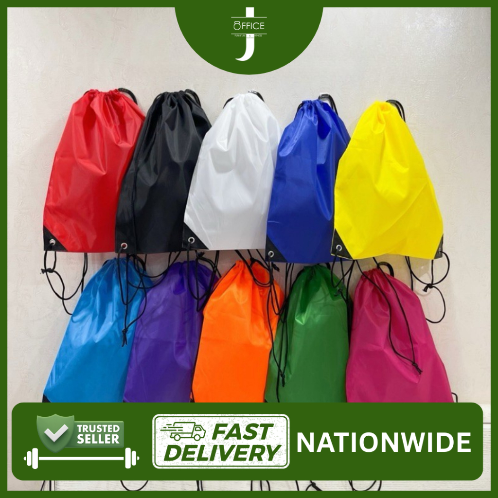J. Office - Waterproof Oxford cloth drawstring backpack Draw string bag ...