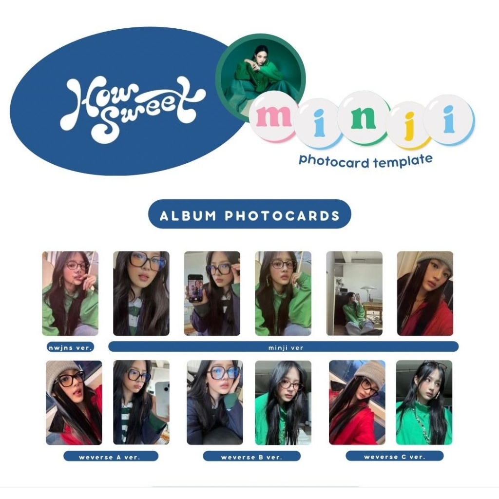 NEWJEANS NEW JEANS HOW SWEET MINJI OFFICIAL PHOTOCARDS | Shopee Philippines