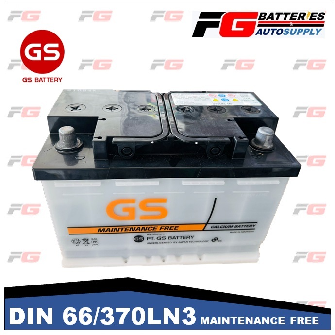 GS DIN66/370LN3 Maintenance Free Battery | Shopee Philippines
