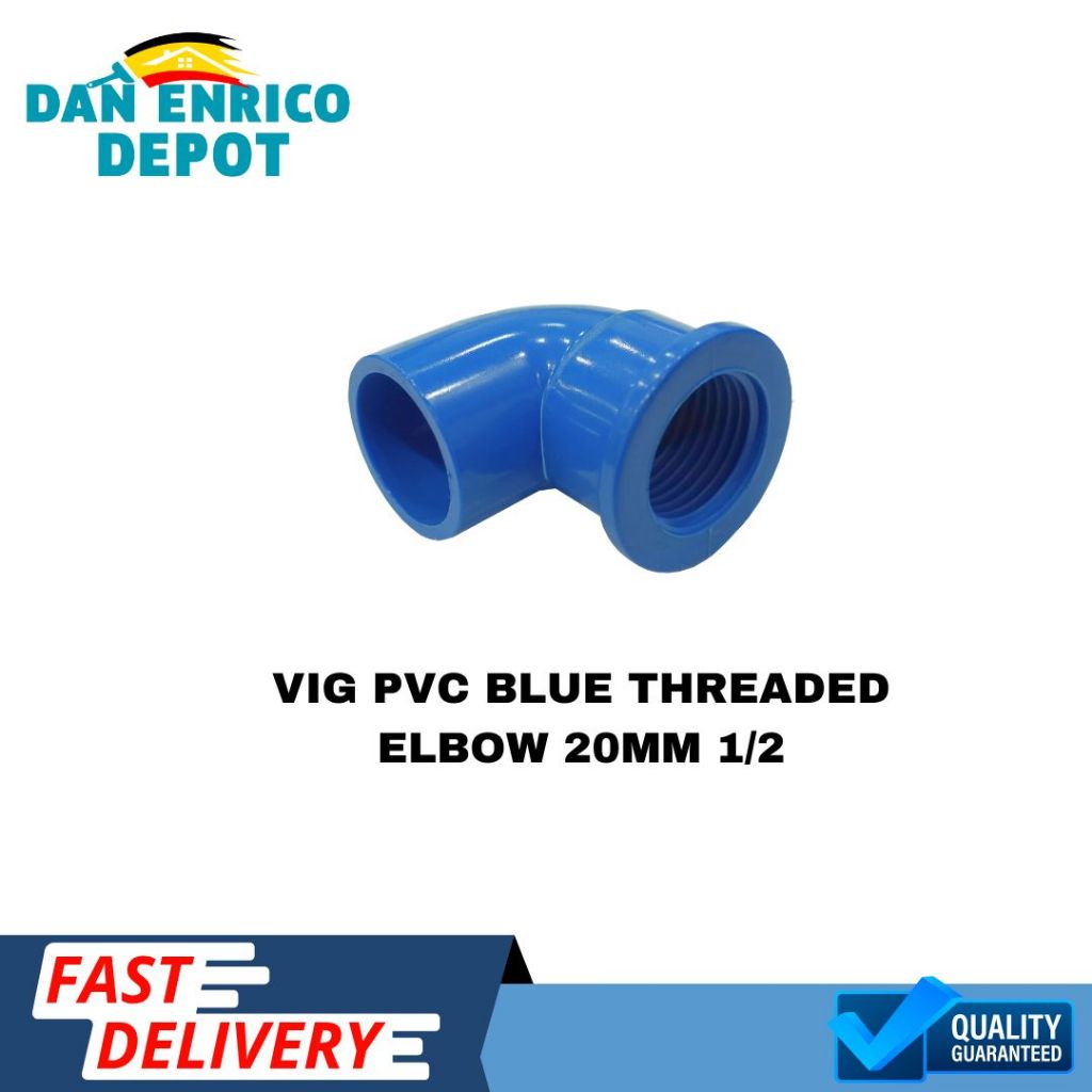 PVC Blue Pipe Fittings Tee, Cap, Plug, Male & Female Adapter, Elbow ...