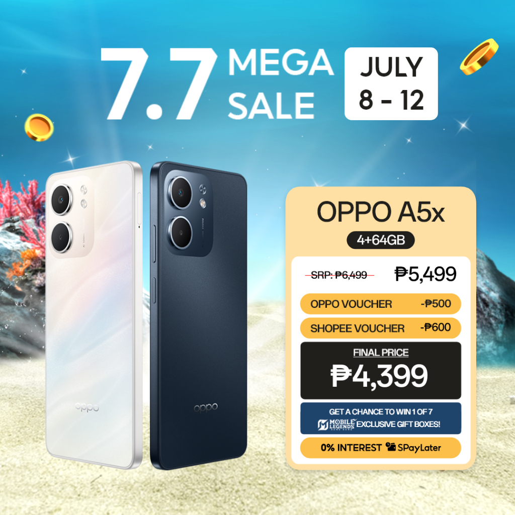 [ONLINE EXCLUSIVE] OPPO A5x | Snapdragon 6s 4G Gen1 | Military-Grade ...