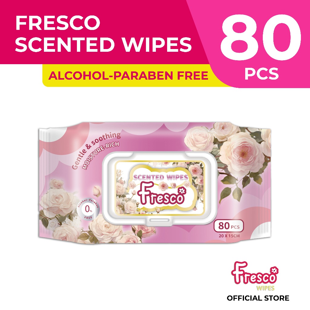 Fresco Scented Wipes 80's (20cmX15cm) | Shopee Philippines