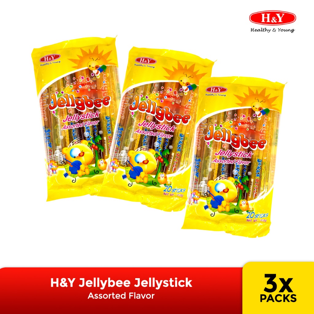 H&Y Jellybee Jellystick (Assorted Flavor) 320g | Shopee Philippines