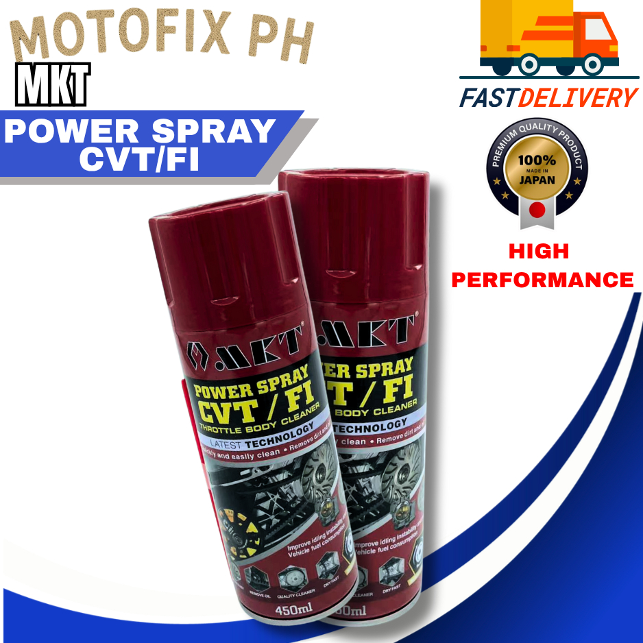 MOTOFIX Ph MKT Power Spray CVT/FI Throttle Body Cleaner 450ml | Shopee ...