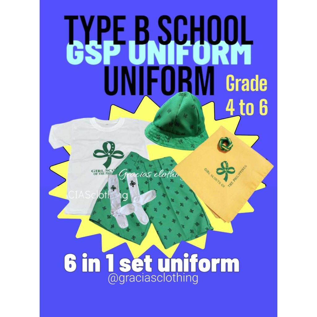 6IN1 SET STAR SCOUT / JUNIOR SCOUT SET SCHOOL UNIFORM/ SET UNIFORM ...