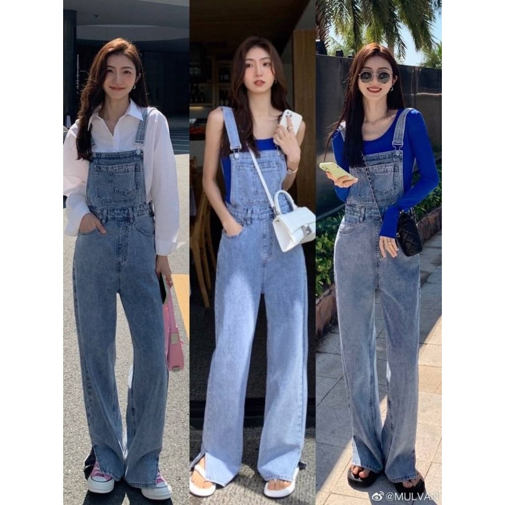 Denim Jumper Pants Overall for Women Jumpsuit Denim | Shopee Philippines