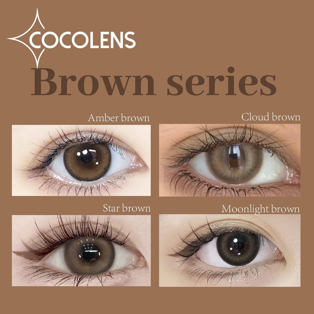 【Natural Contact Lens】COCOLENS natural 6 months amber brown graded ...