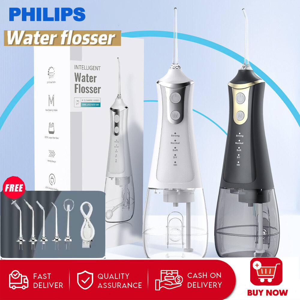 PHILIPS Portable Water flosser oral irrigator Teeth cleaning pulse ...