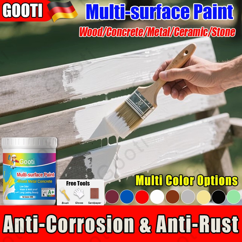 GOOTI Multi-surface Paint with Tool Metal Anti-Rust/Corrosion Wood ...
