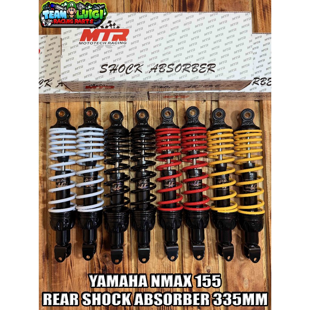 MTR NMAX 155 REAR SHOCK ABSORBER BLACK SERIES 335MM (MADE IN THAILAND ...