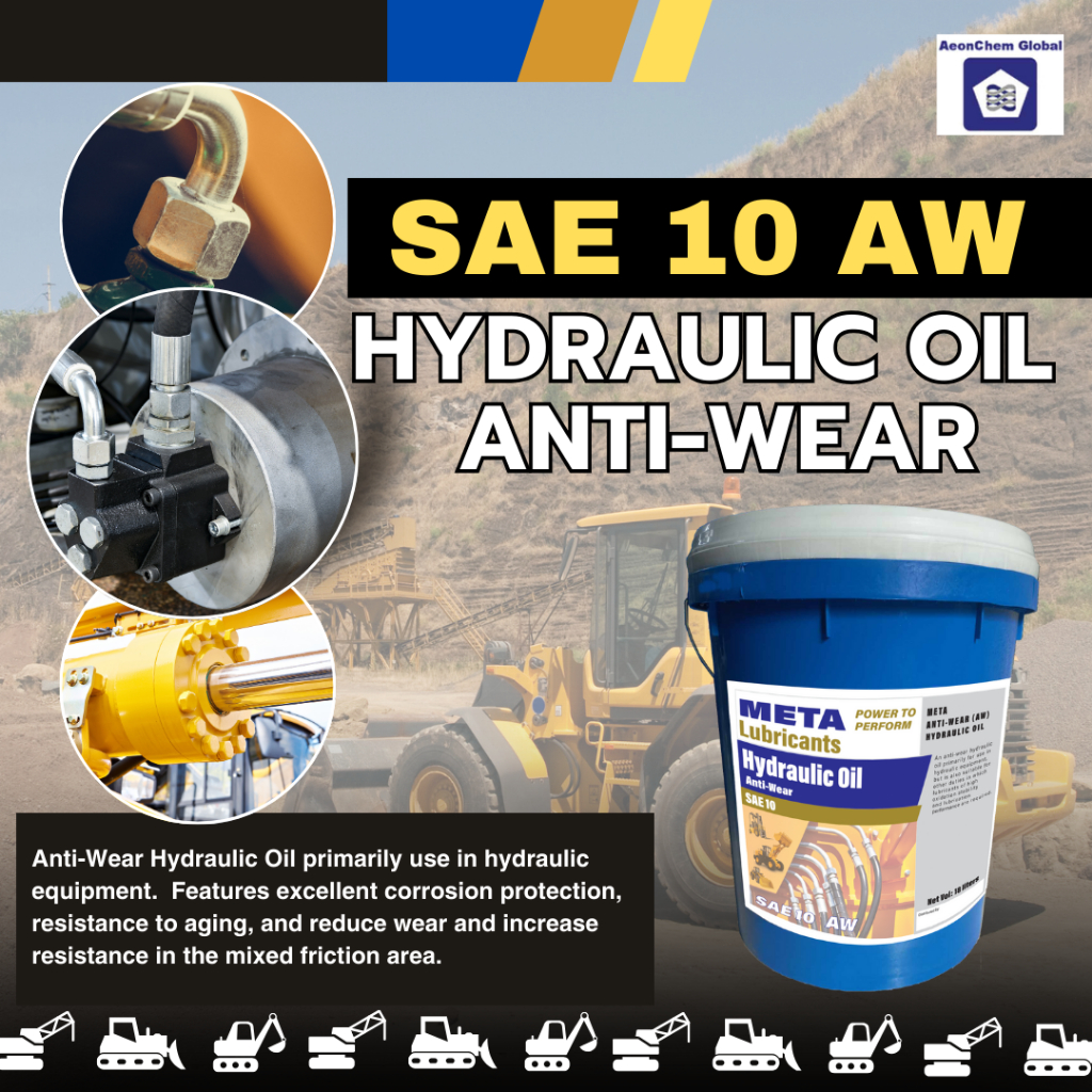 Hydraulic Oil SAE 10 AW - META LUBRICANTS - 1 pail per order - Pail ...