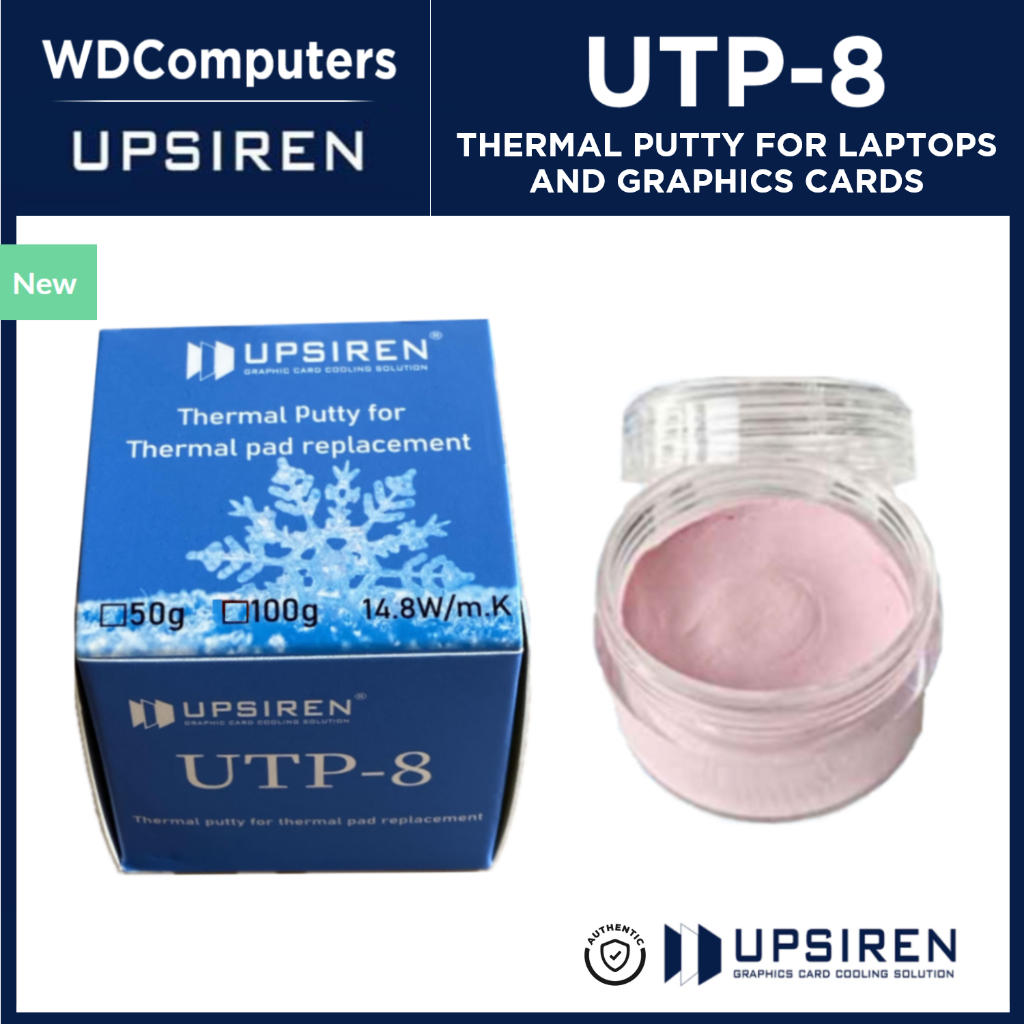 UPSIREN UTP-8 14.8w/mk Thermal Putty for Graphics Cards Laptops ...