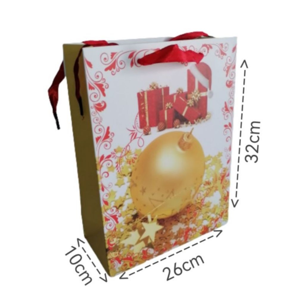 12pcs MEDIUM Paper Bag Christmas Gift Bag. | Shopee Philippines