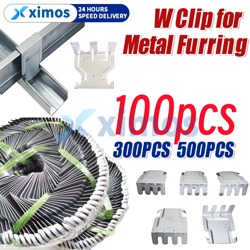Wholesale 100pcs 300pcs 500pcs W Clip Metal Furring Wall Clip For ...