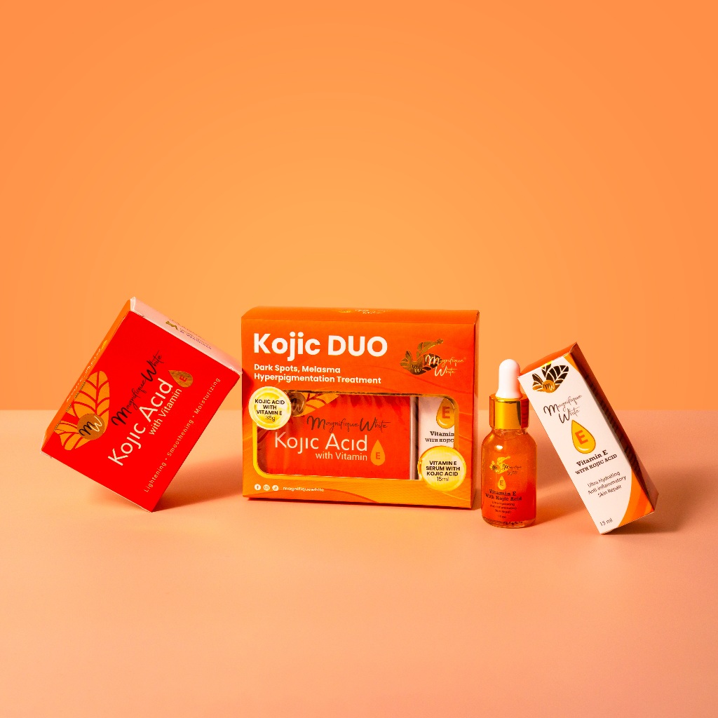 Manna Kojic Duo Set (Kojic Acid Soap and Vitamin E Serum) Removes Dark ...