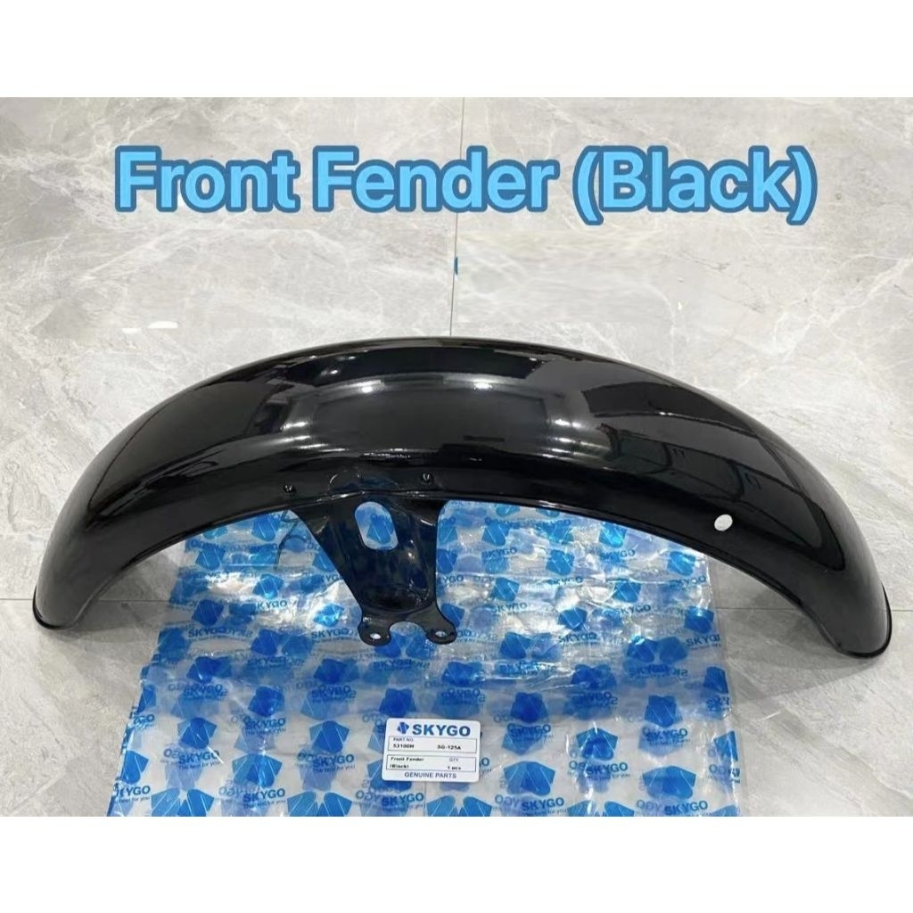 SKYGO FRONT FENDER (BLACK) KING / WIZARD GENUINE PARTS | Shopee Philippines