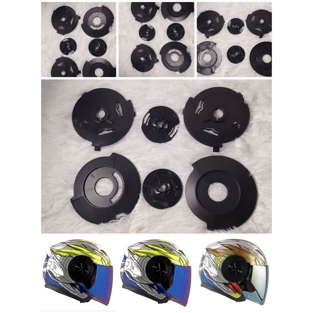 ORIGINAL LENS MECHANISM FOR SPYDER AXEL HALF FACE HELMET Compatible ...