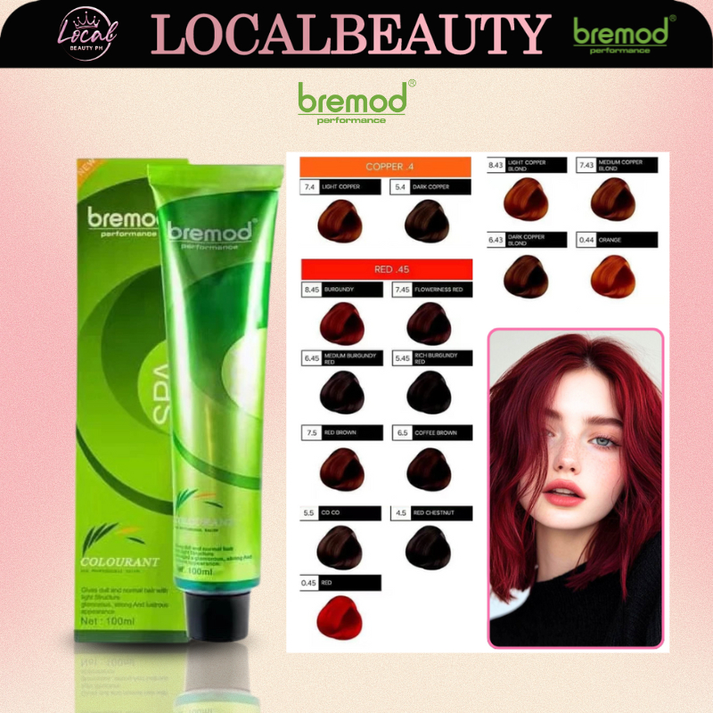 Bremod Hair Color Burgundy Light Copper Blonde Red Purple Mahogany Pink ...