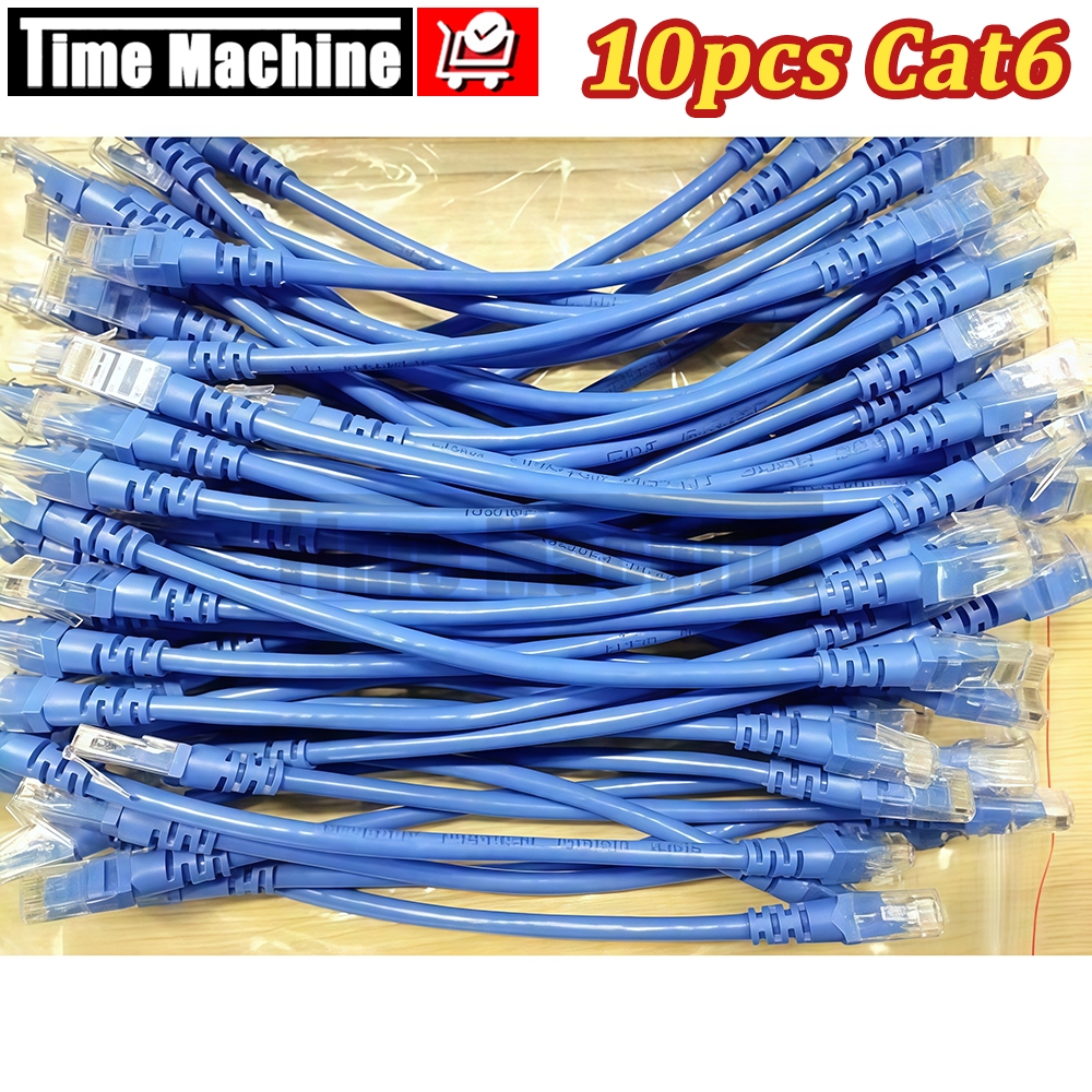 10pcs Gigabit UTP Cat6 Lan Cable Outdoor Rj45 Ethernet Cable 1000mbps ...