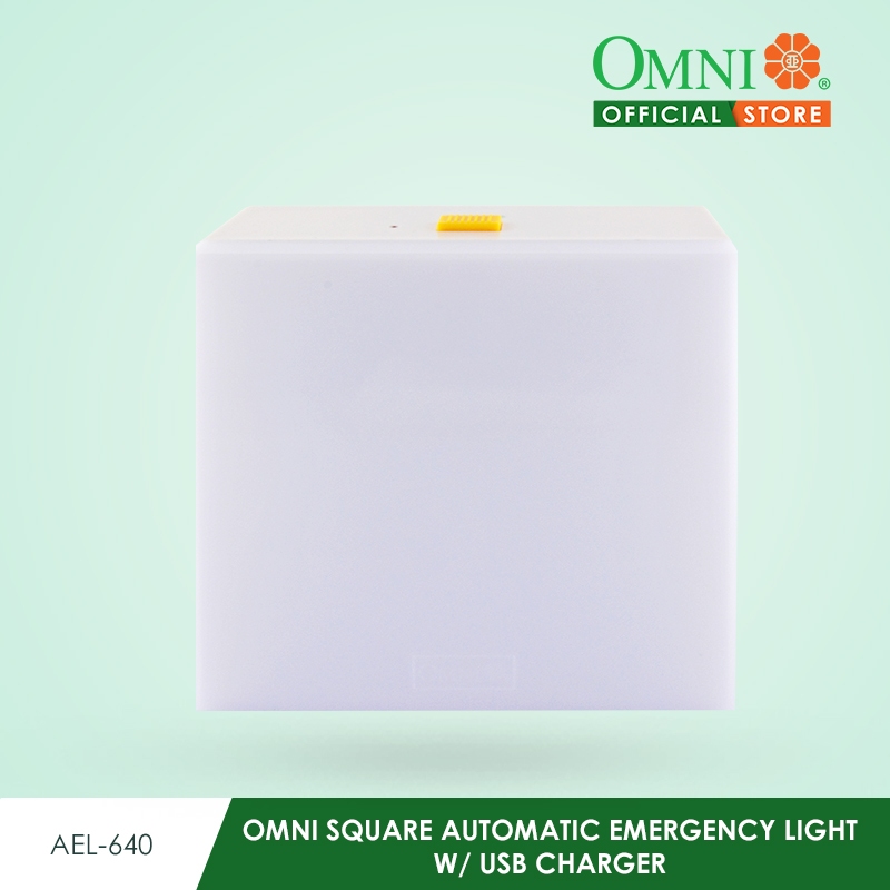 OMNI Square Automatic Emergency Light w/ USB Charger - AEL-640 | Shopee Philippines
