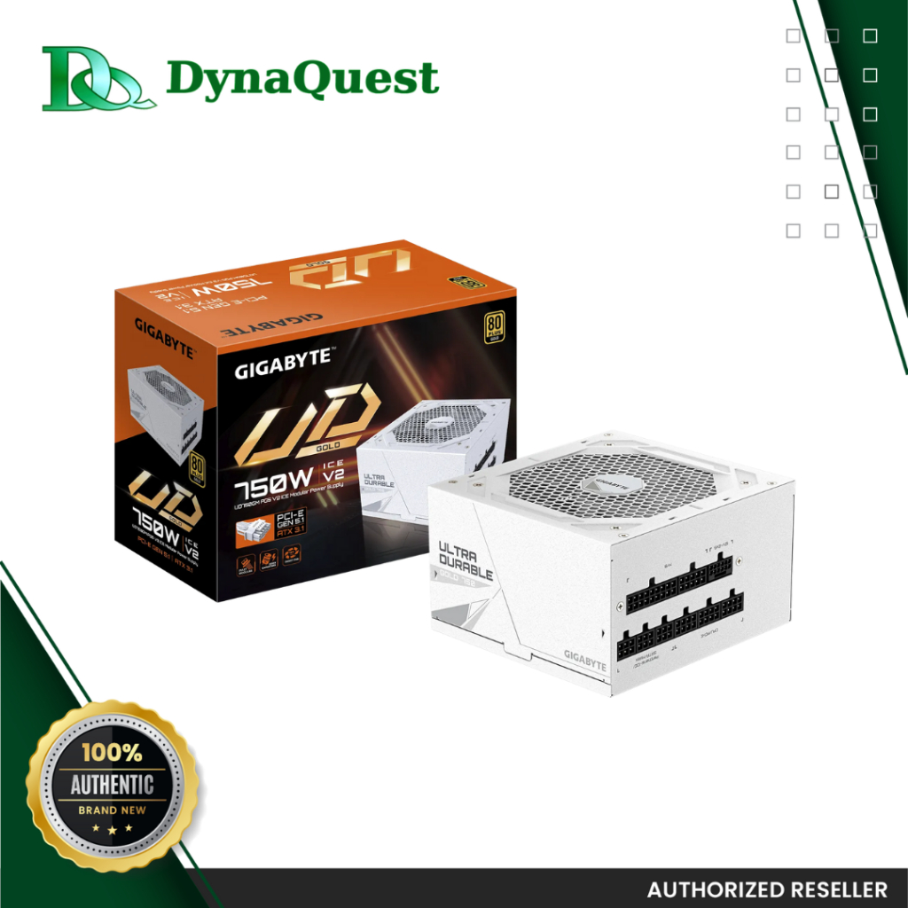 Gigabyte UD750GM V2 ICE 750w ATX3.1 80+ GOLD Full Modular White Power ...