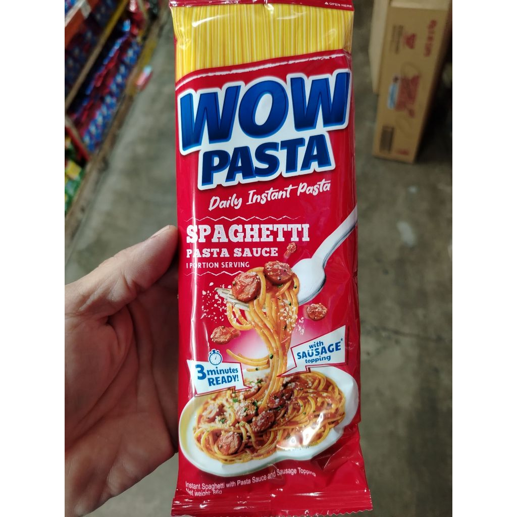 (1 pair) Wow Pasta Daily Instant Pasta with Spaghetti and Carbonara ...