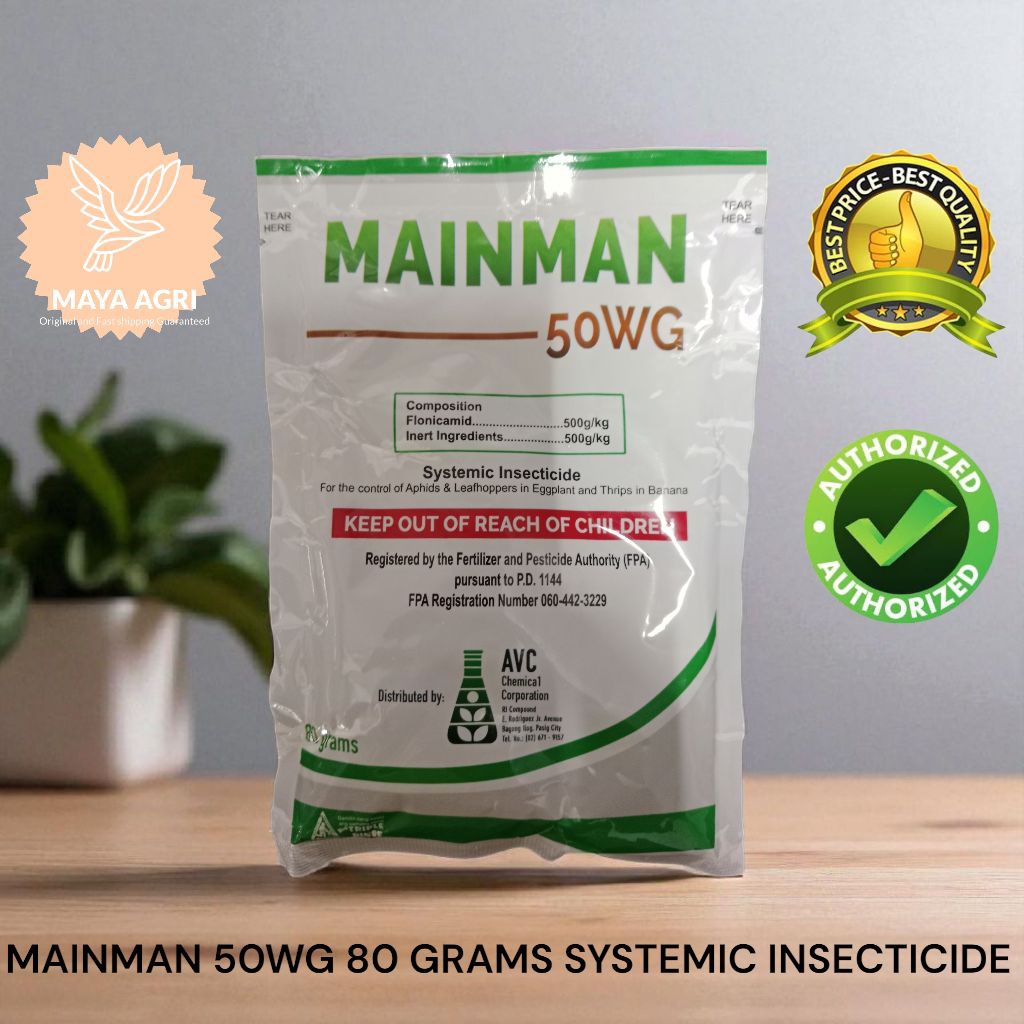 MAINMAN SYSTEMIC INSECTICIDE 50WG FLONICAMID 80GRAMS | Shopee Philippines