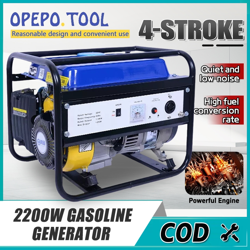 Gasoline Generator Portable 2200W/60Hz 4 Stroke Engine New High Quality ...