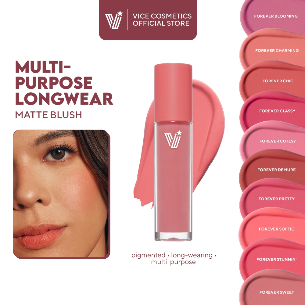 VICE CO. Multi Matte Liquid Blush - Multi Purpose, Longwearing, Matte Liquid Blush | Shopee ...