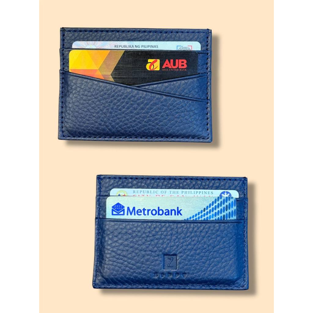 Full Grain Cowhide Sleek Leather Card Holder | Shopee Philippines