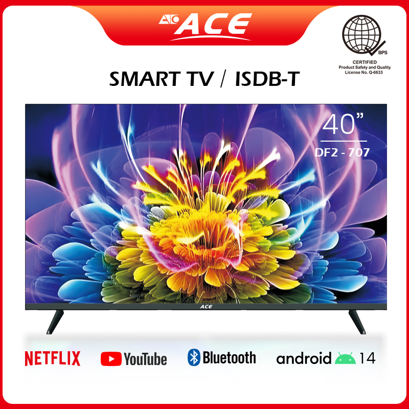 ACE 40" Smart ISDB-T TV LED-707 DF2 w/ Bracket | Shopee Philippines