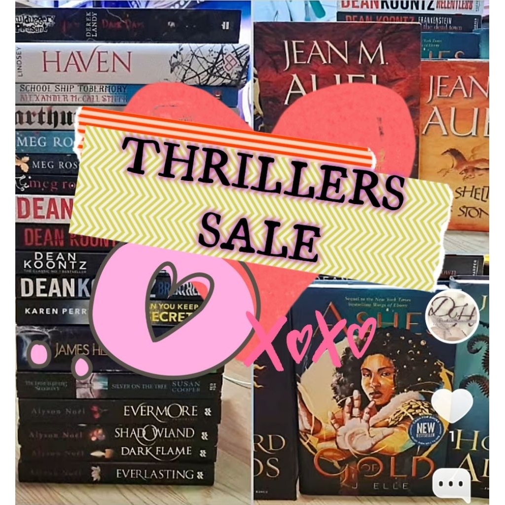 CLEARANCE SALE THRILLERS BOOKS 001 | Shopee Philippines