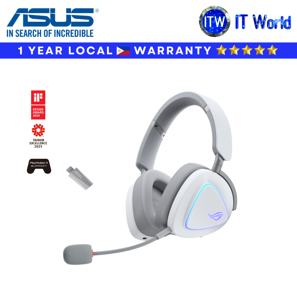 ASUS Wireless Gaming headset ROG Delta II - Tri-mode / Stereo /50mm ...