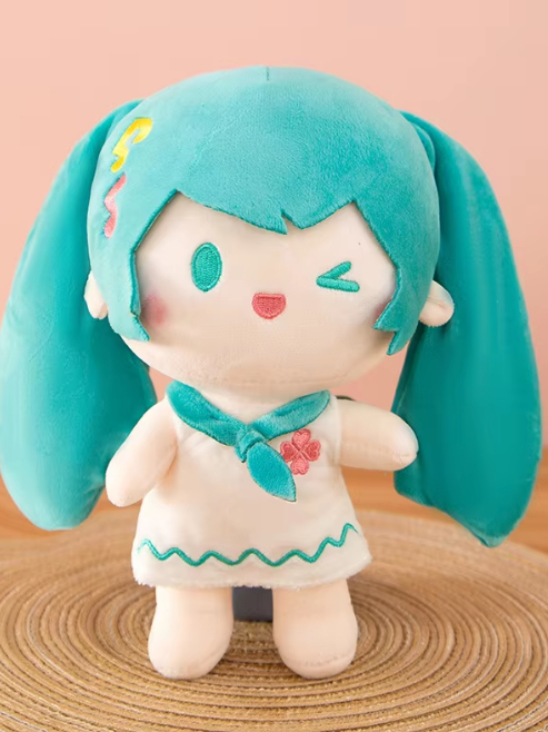 Kawaii Hatsune Miku Plush Doll – 35cm Fufu Style Cute Anime Stuffed Toy ...