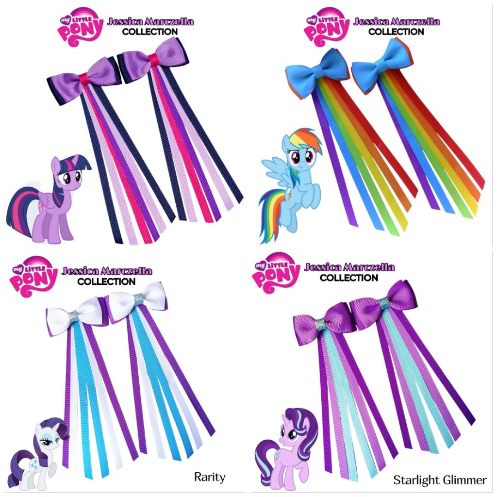 My little pony bow handmade hair accessories hairbows hairclip hair ...