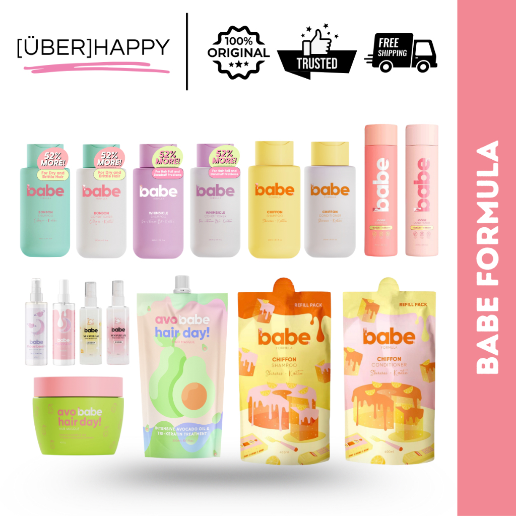 [WITH FREEBIES] Babe Formula | Chiffon, Whimsicle, Bonbon Shampoo ...
