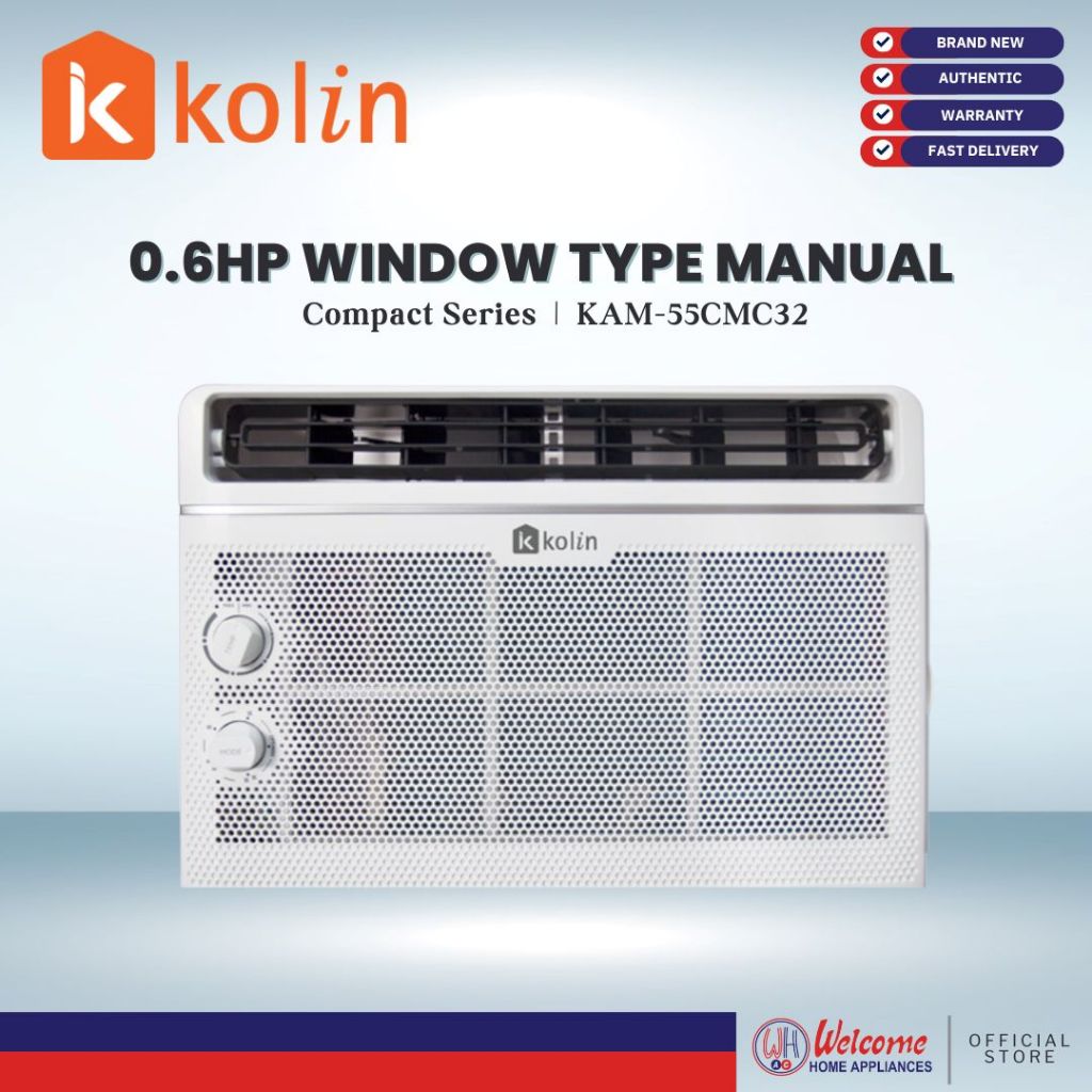 Kolin 0.6HP Window Type Aircon Compact Series KAM-55CMC32 | Shopee ...