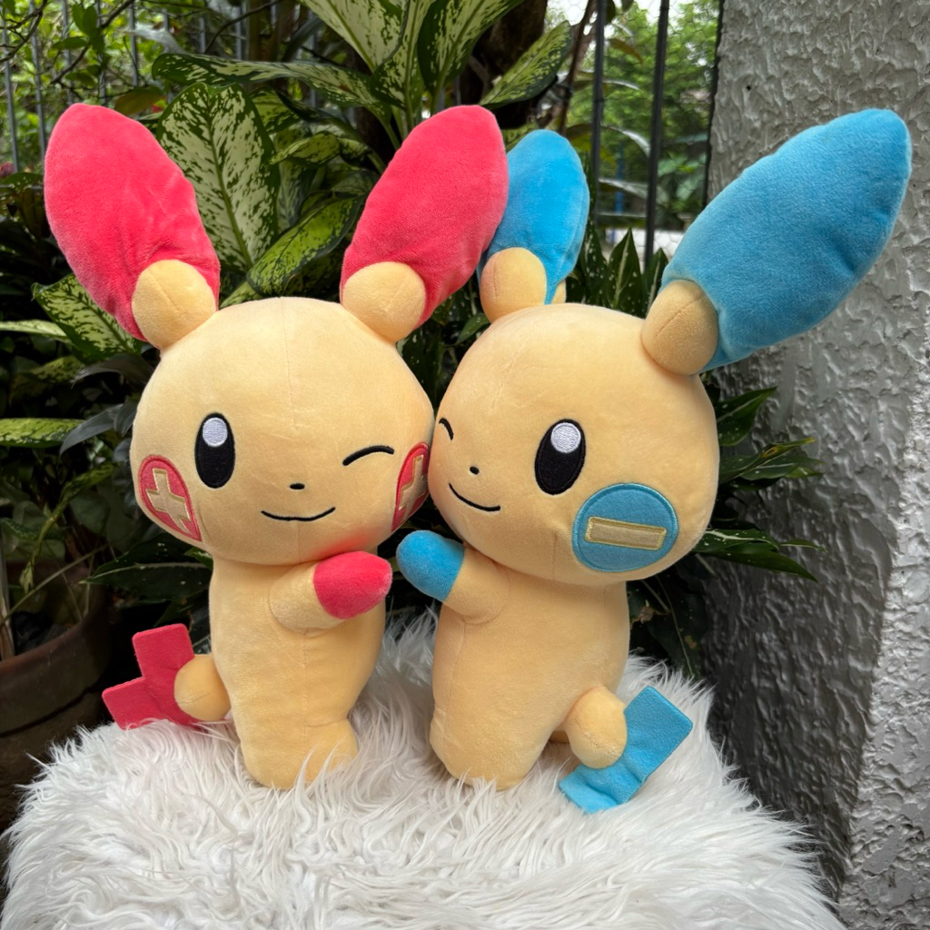 BP Pokemon PLUSLE And MINUN Japan Plush Toy SET | Shopee Philippines