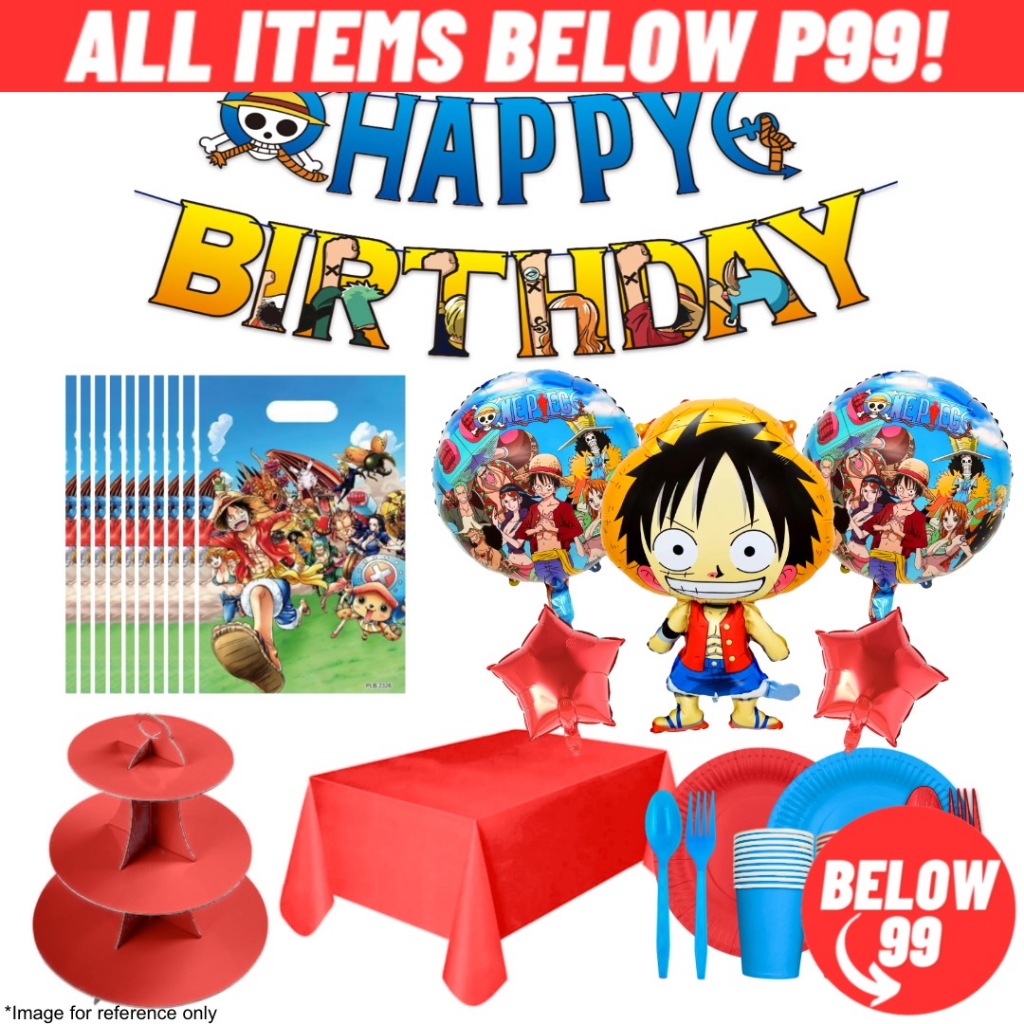 One Piece Luffy Party Needs Decoration Balloon Set Birthday Supplies ...