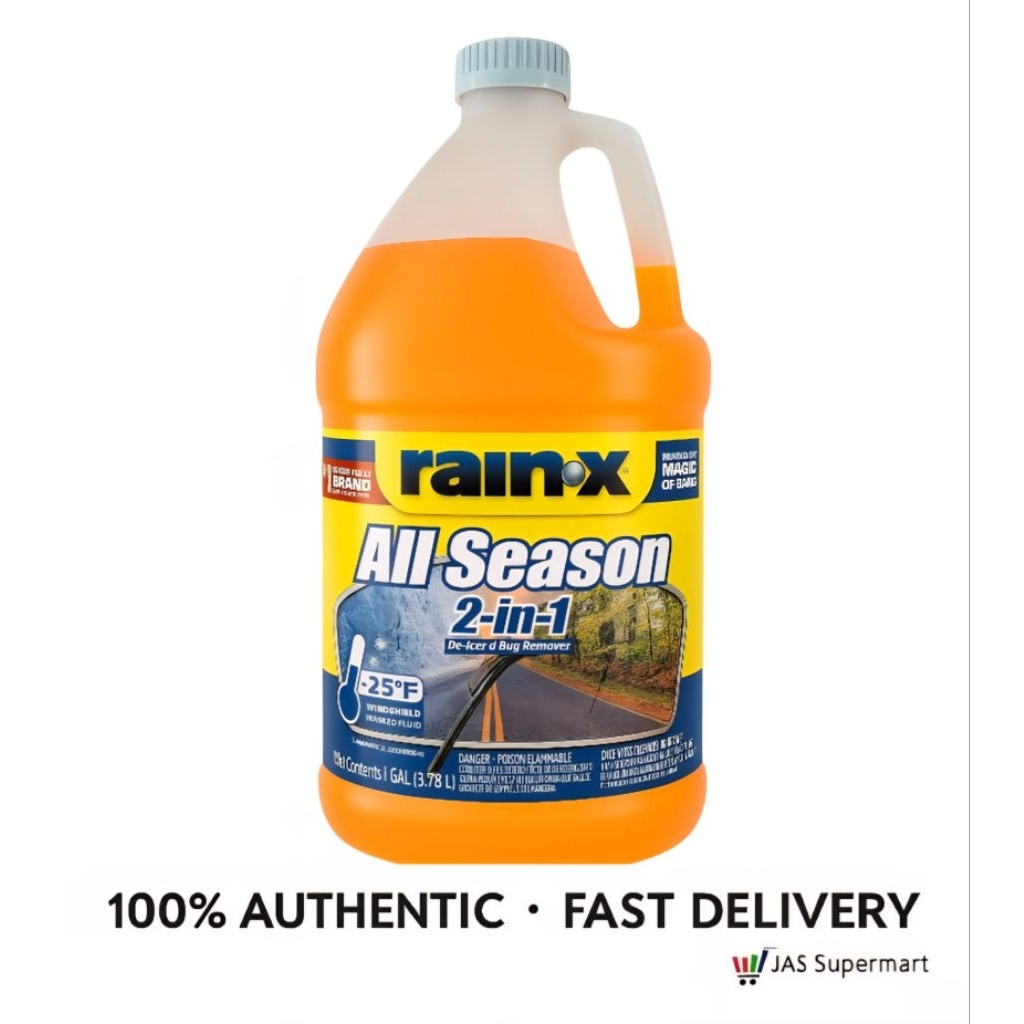 Rain-X Windshield Washer Fluid 3.78L – All Season Wiper Fluid for Car ...