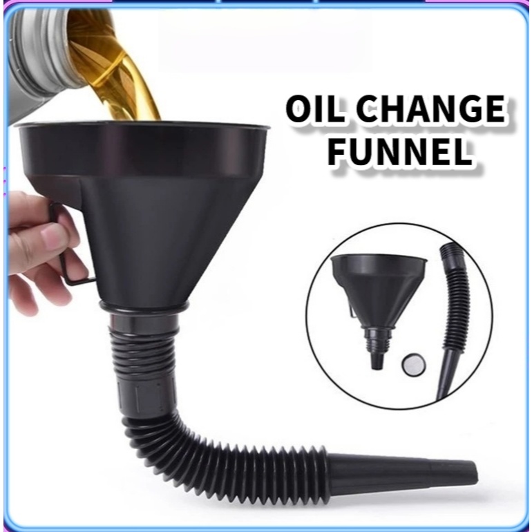 Ready stock Universal 2 in 1 Plastic Funnel Car Motorcycle Refueling ...