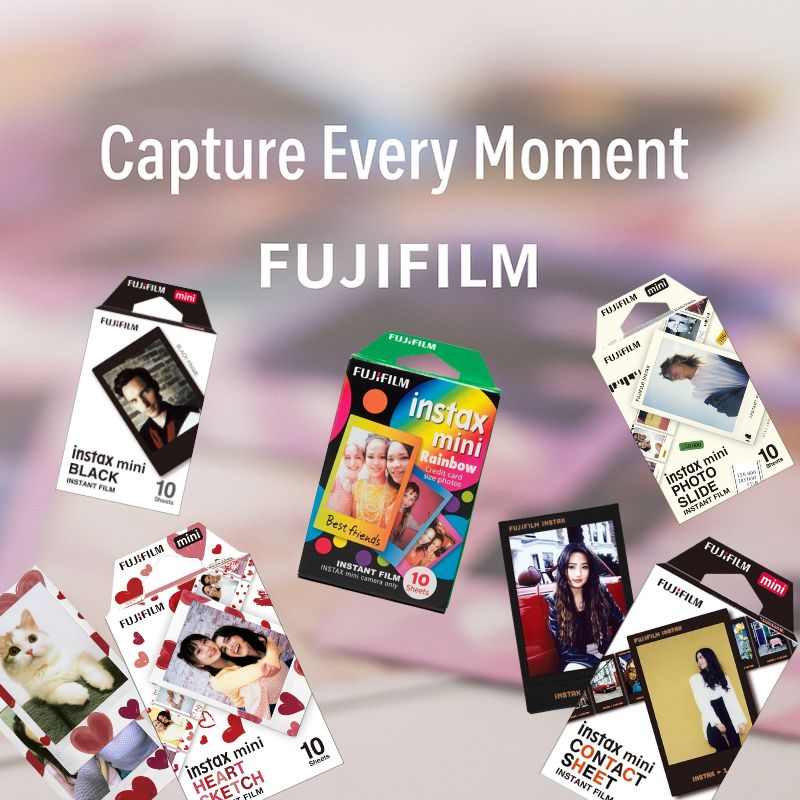FUJIFILM Instax Mini Film – 10 Sheets (Various Frame Designs, for ...