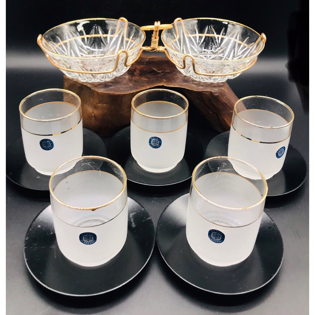 Vintage sasaki glassware set | Shopee Philippines